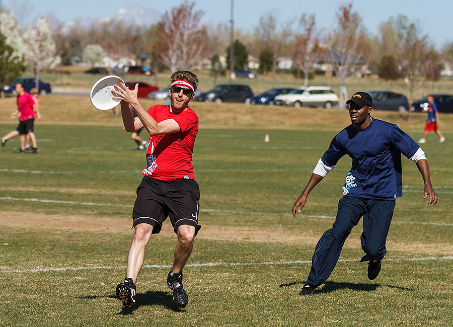 Red Ryder BB Gunners playing GRU frisbee games on April 1st, 2012